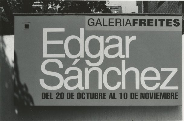Edgar Sánchez 1987 - Galería Freites